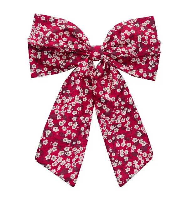 Trotters Cotton Floral Bow Hair Clip