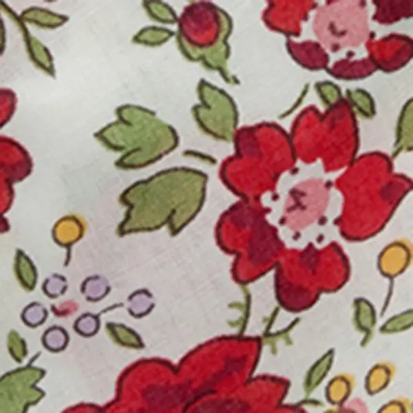 Trotters Cotton Floral Bow Hair Clip