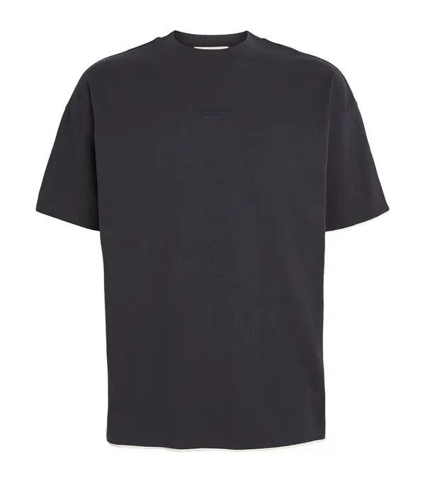 Fear Of God Cotton Double-layer Classic T-shirt - Black