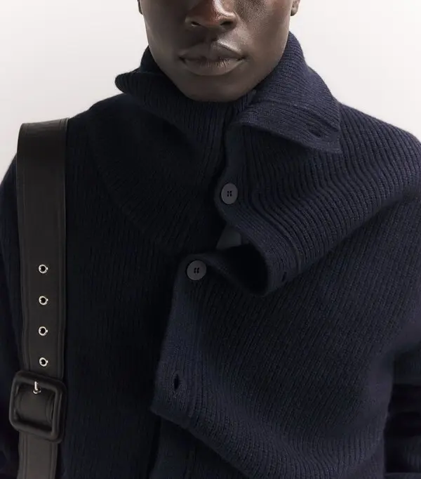 WOOYOUNGMI Wool-yak High-neck Cardigan