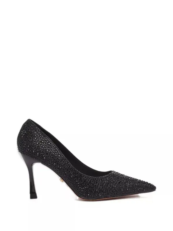 TWENTY FOURHAITCH Teylor Crystal-embellished Pointed-toe Heeled Pumps - Black