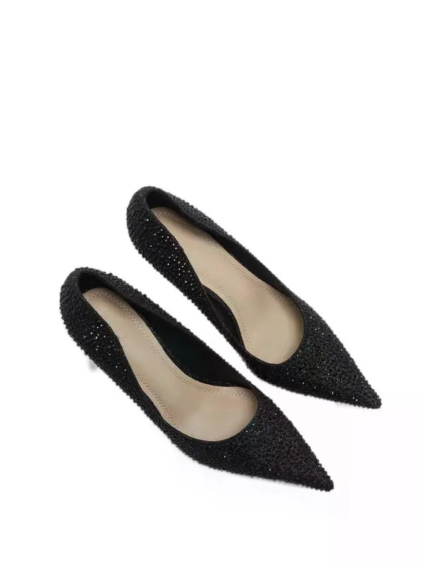 TWENTY FOURHAITCH Teylor Crystal-embellished Pointed-toe Heeled Pumps