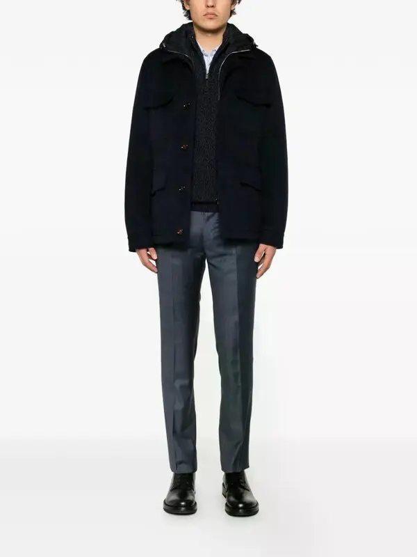 Eric Bompard Marl Zip-neck Sweater