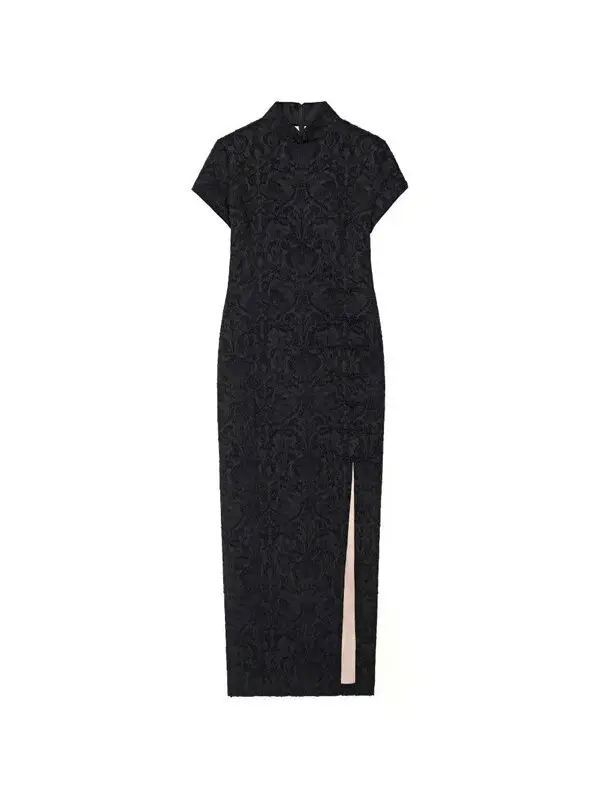 Shanghai Tang Qipao Side-slit Maxi Dress