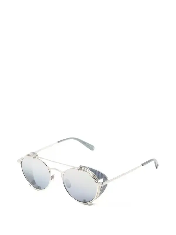 Garrett Leight Ocampo Clip-on Round-frame Sunglasses