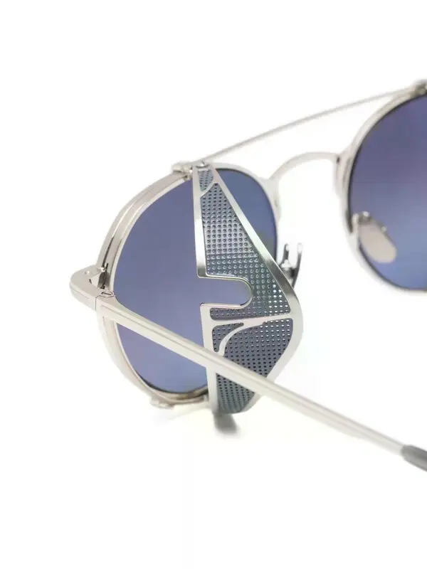 Garrett Leight Ocampo Clip-on Round-frame Sunglasses