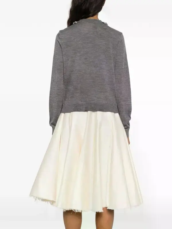 N°21 Crystal-embellished Crew-neck Sweater