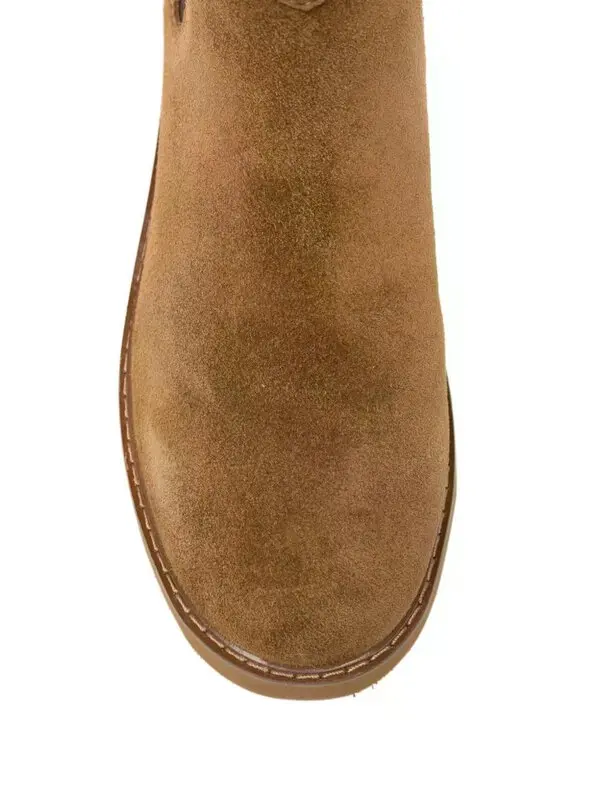 BLAUER. Faux-fur Trim Suede Boots