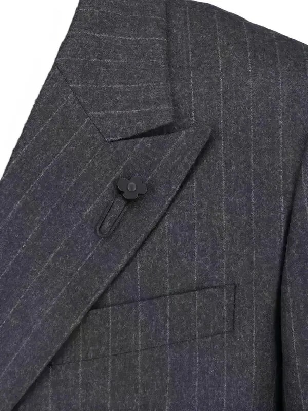 LARDINI Pinstripe-pattern Double Breasted Suit