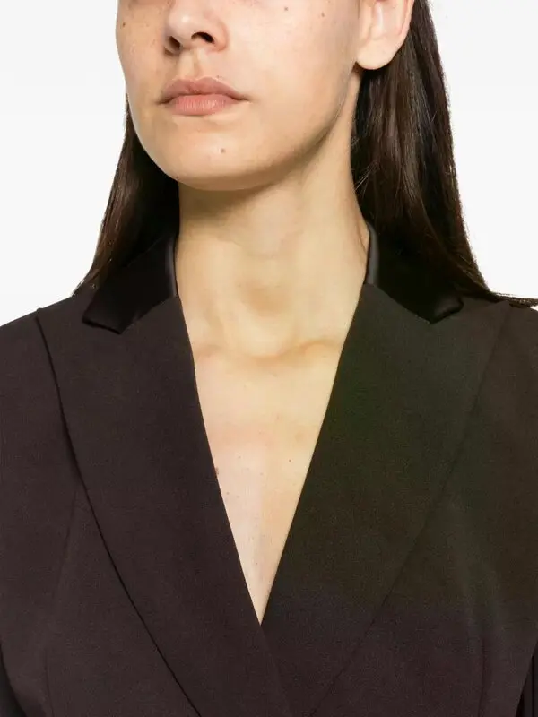 Imperial Double-breasted Three-quarter Sleeve Blazer