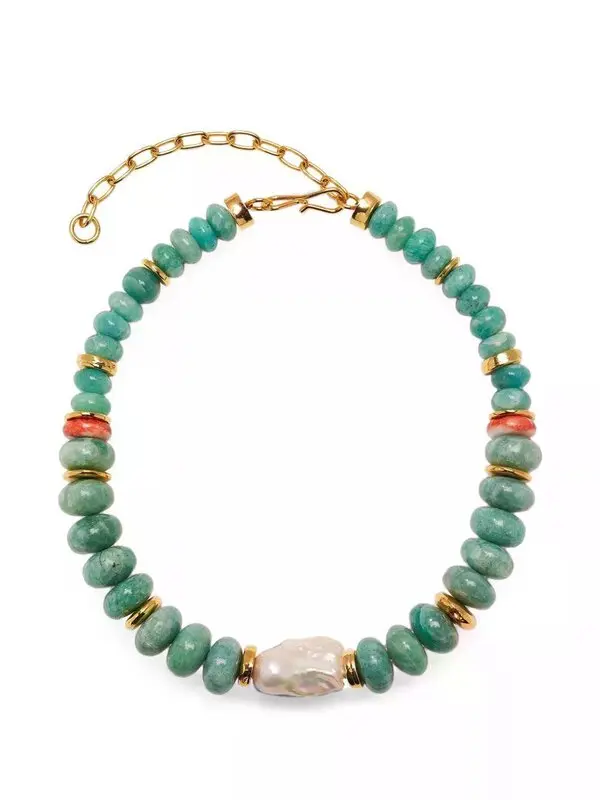 LIZZIE FORTUNATO Garden Wave Provence Necklace - Blue