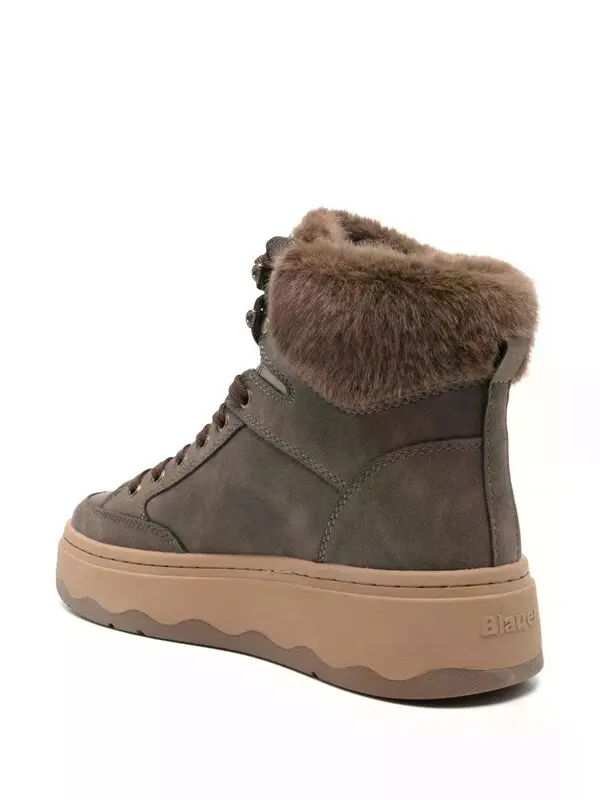 BLAUER. Maribel 02 Faux-fur Lace-up Boots