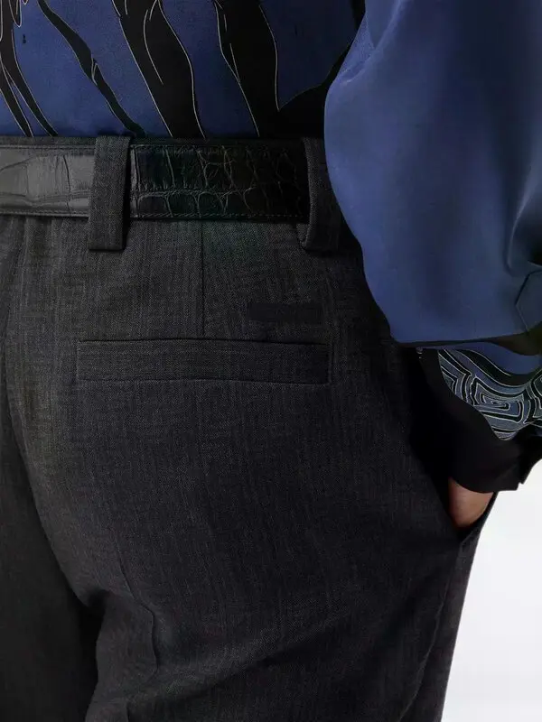 Versace Pressed-crease Tailored Trousers