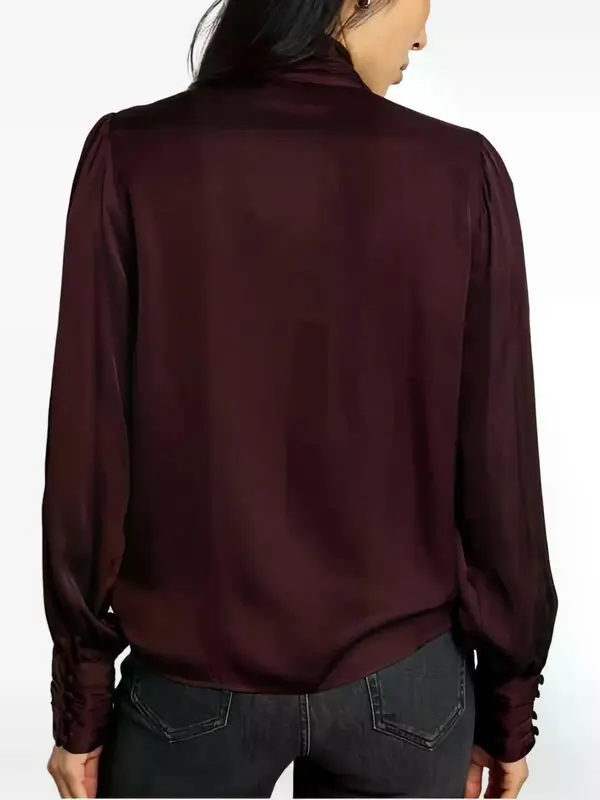 Maison123 May High-neck Gathered Blouse