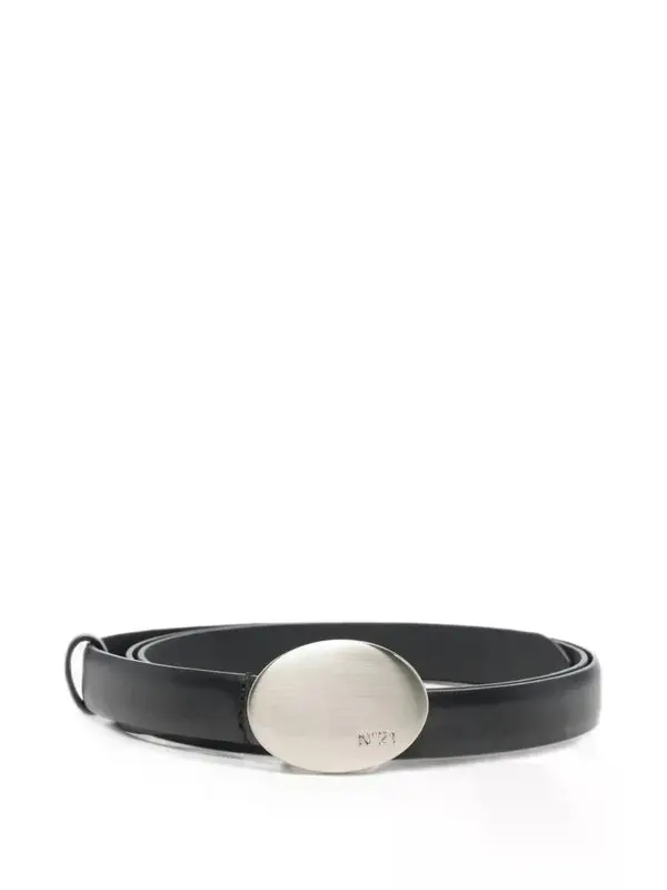 N°21 Logo-engraved Oval-buckle Belt