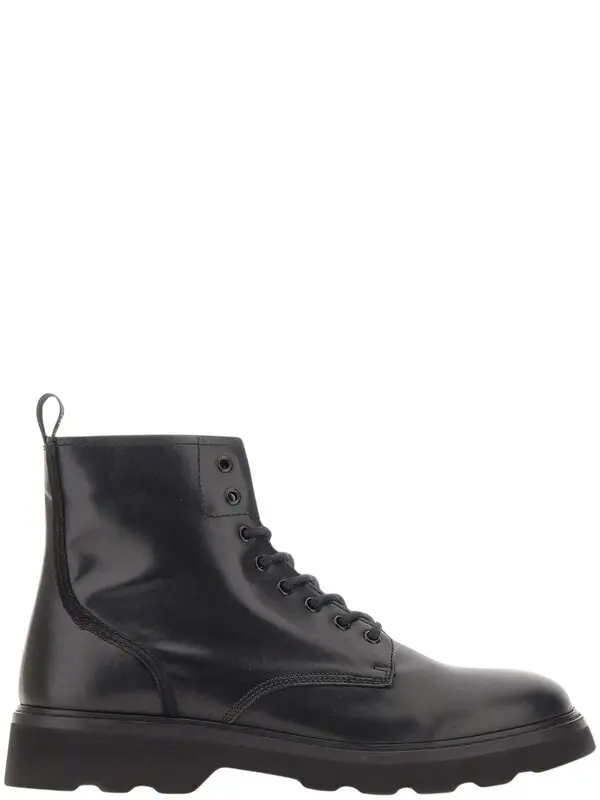 Woolrich Lace-up Leather Ankle Boots