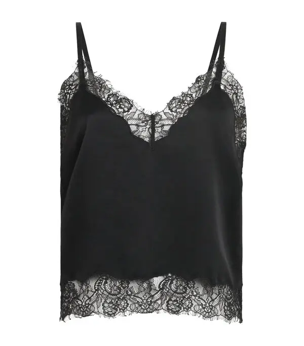 Citizens Of Humanity Lace-trim V-neck Cami - Black
