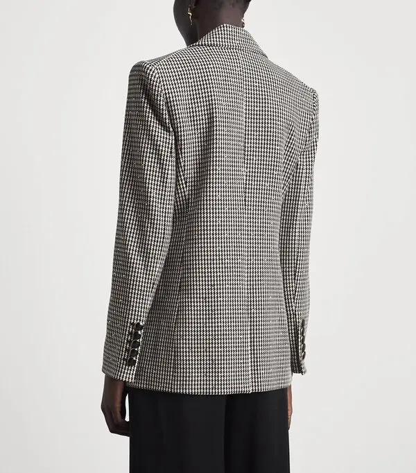 Veronica Beard Houndstooth Embellished Livvy Dickey Blazer