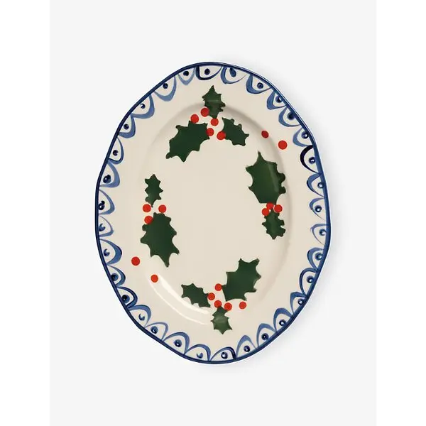 &KLEVERING Holly Large Porcelain Platter 34cm