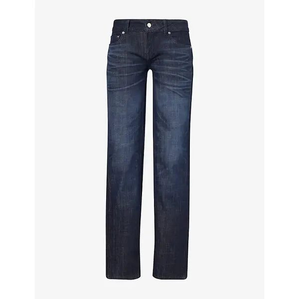 PEACHY DEN Ruby Straight-leg Denim Jeans