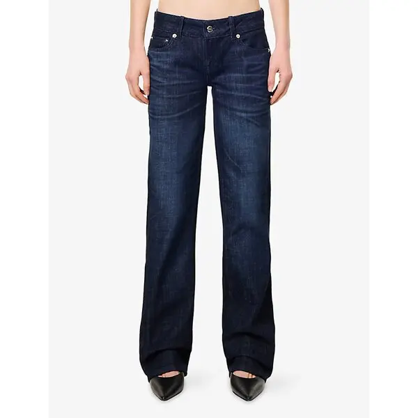 PEACHY DEN Ruby Straight-leg Denim Jeans