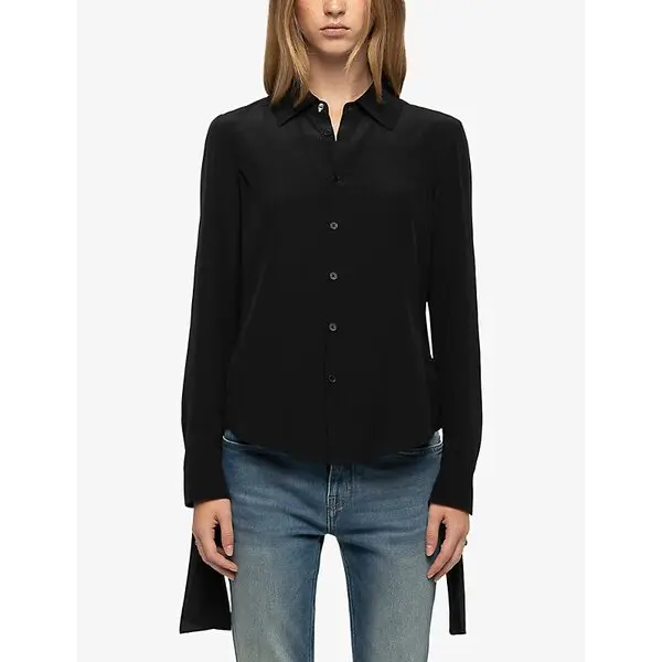 Zadig&Voltaire Turma Wrist-tie Silk Shirt