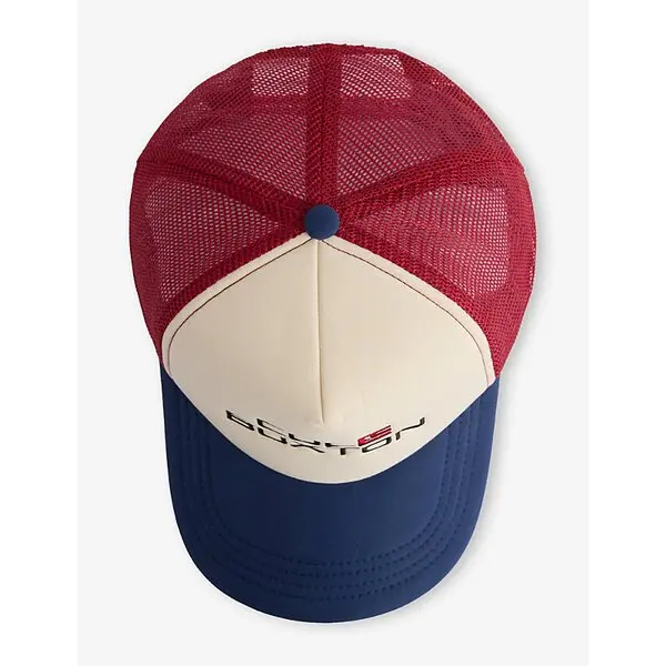 COLE BUXTON Flag Woven Trucker Hat - Red Navy