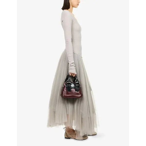 MARC LEBIHAN Textured Silk-blend Maxi Dress