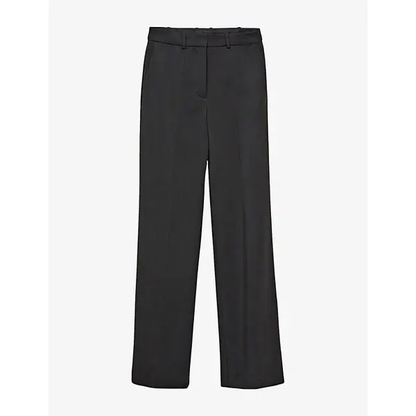 JOSEPH Morissey Flared-leg Mid-rise Stretch-wool Trousers