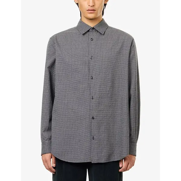 THE ROW Victor Check-pattern Wool Shirt