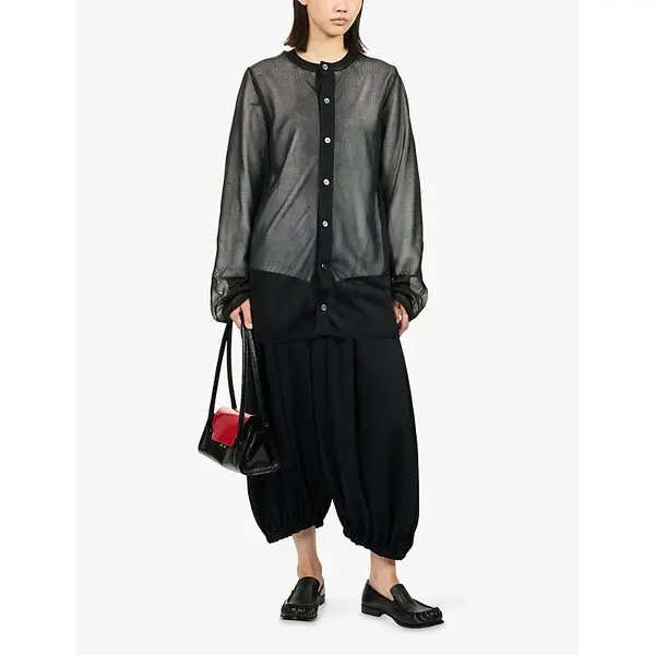 Comme Des Garçons Balloon-leg Crepe Trousers