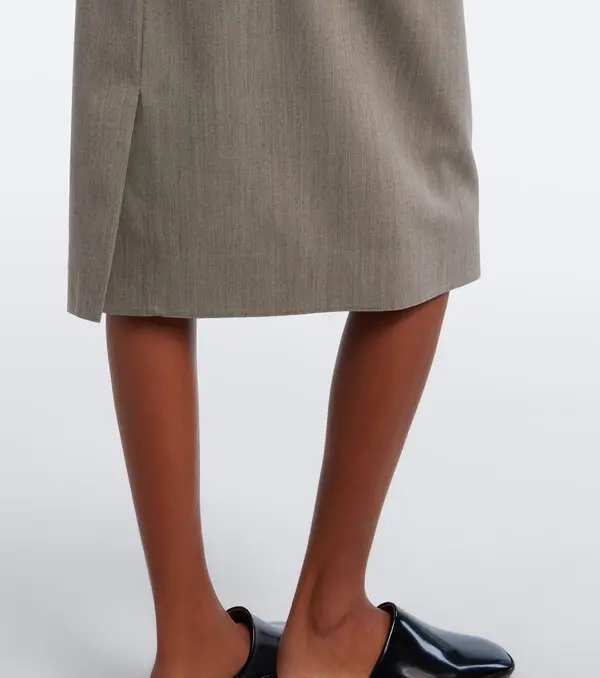 Calvin Klein Eulalia Wool Midi Skirt