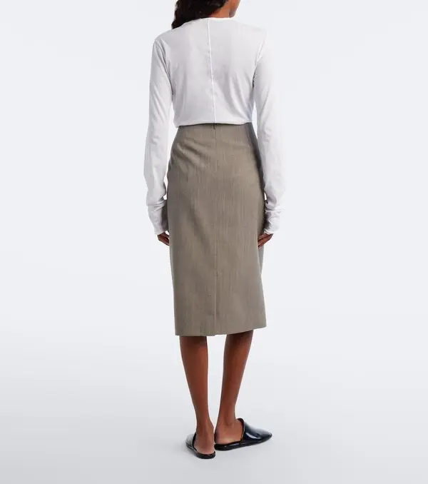 Calvin Klein Eulalia Wool Midi Skirt