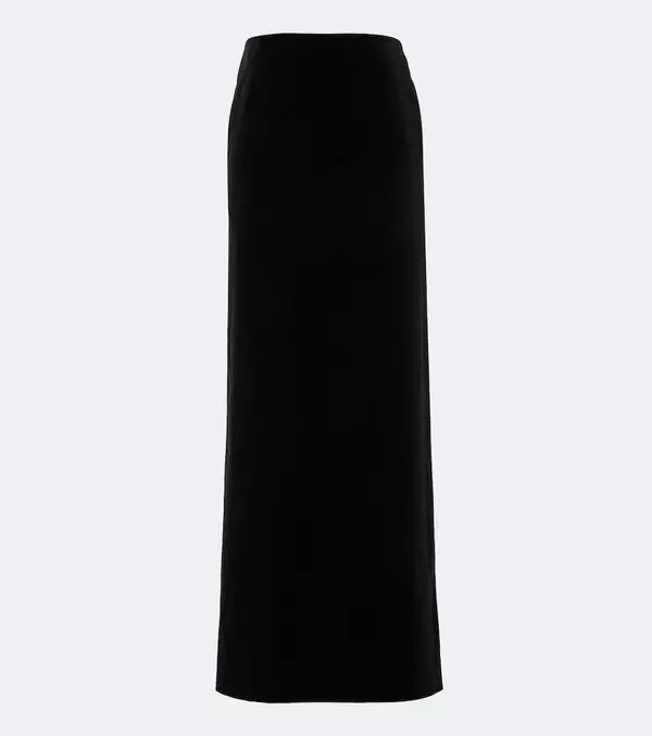 THE ROW Lew Cotton Velvet Maxi Skirt