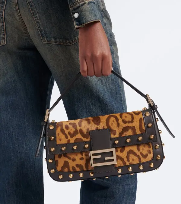 Fendi Baguette® 26424 Calf Hair Shoulder Bag