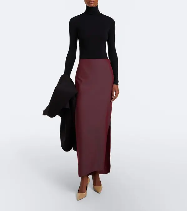 THE ROW Gurio Virgin Wool Maxi Skirt