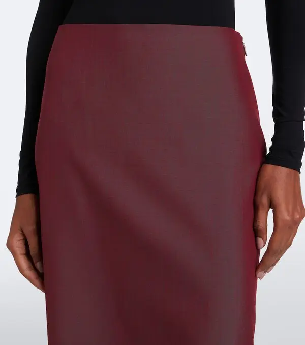 THE ROW Gurio Virgin Wool Maxi Skirt