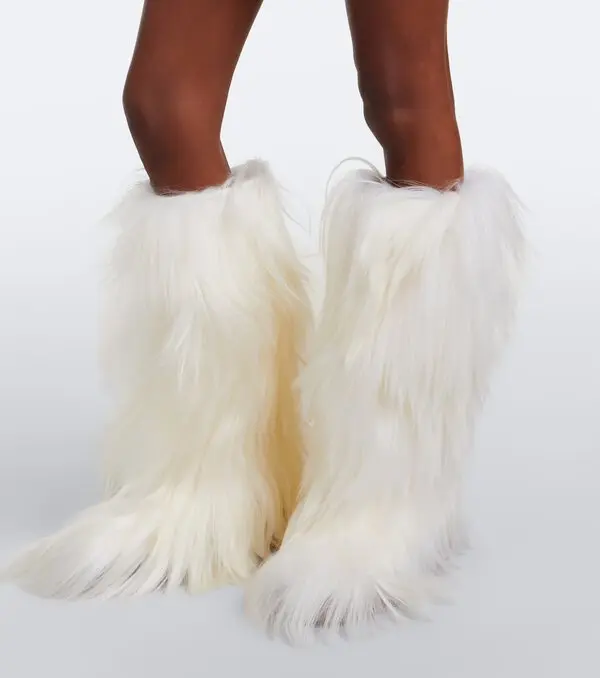 Paris Texas Napa Shearling Knee-high Boots