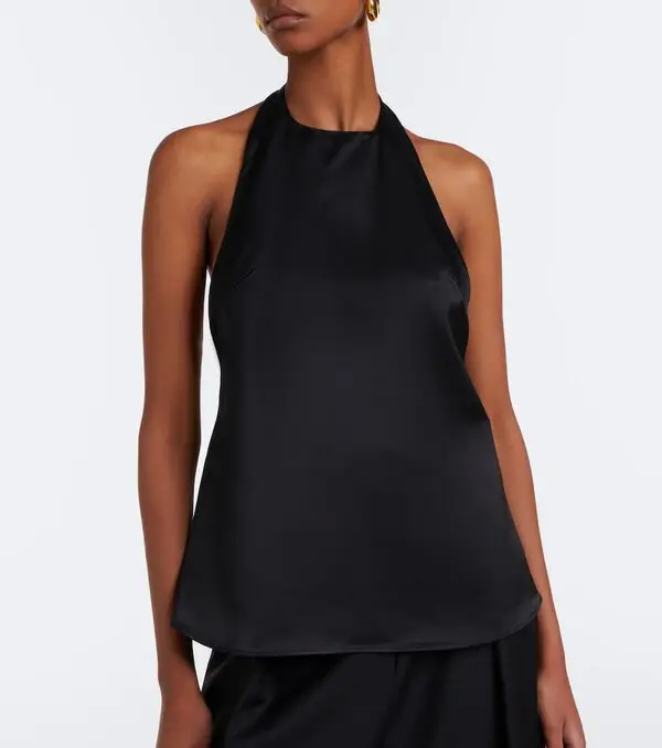 RÓHE Halterneck Satin Top