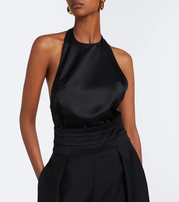 RÓHE Halterneck Satin Top