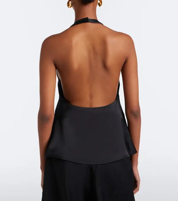RÓHE Halterneck Satin Top
