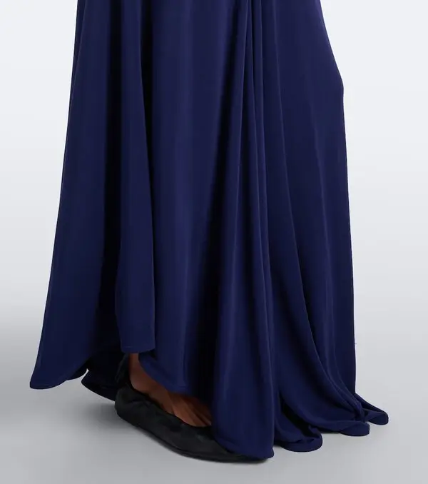 Bottega Veneta Asymmetric Gathered Jersey Gown