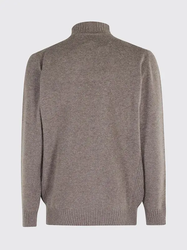 Barbour Pure Wool Half-zip Mock Neck Sweater