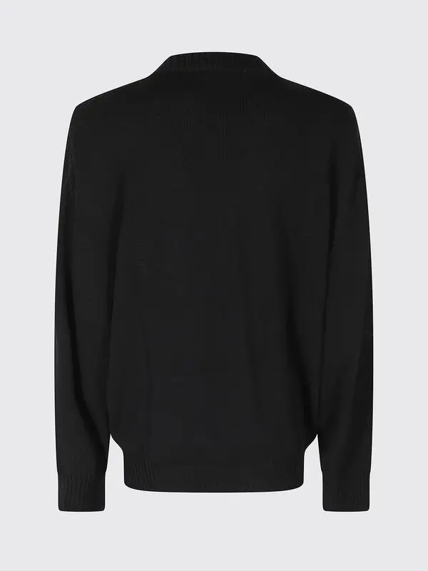 IRO PARIS V-neck Viscose Blend Sweater With Ribbed Trim - Black