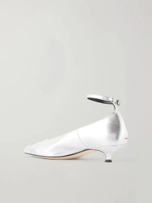 AeydĒ Priya 35 Metallic-leather Pumps