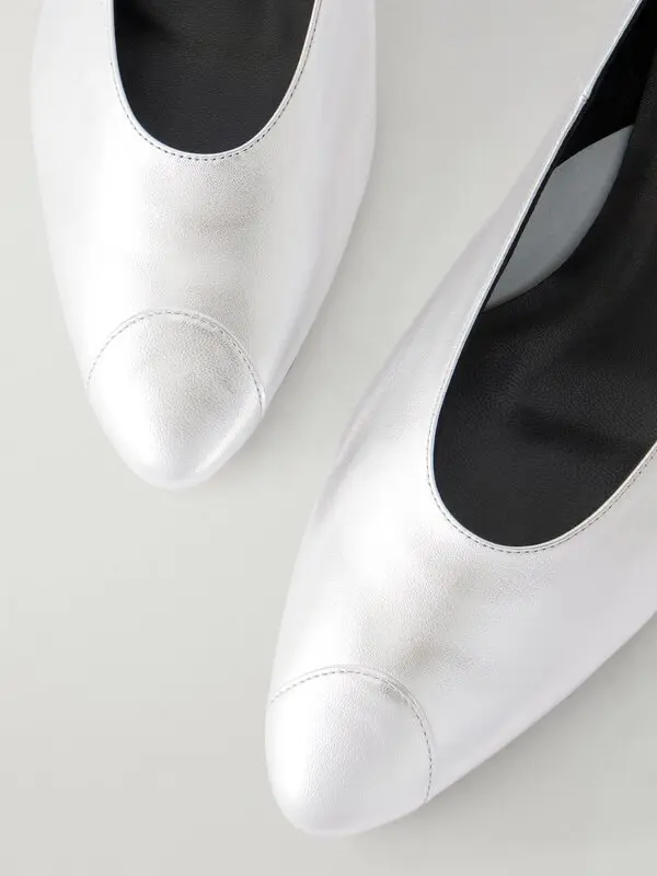 AeydĒ Priya 35 Metallic-leather Pumps