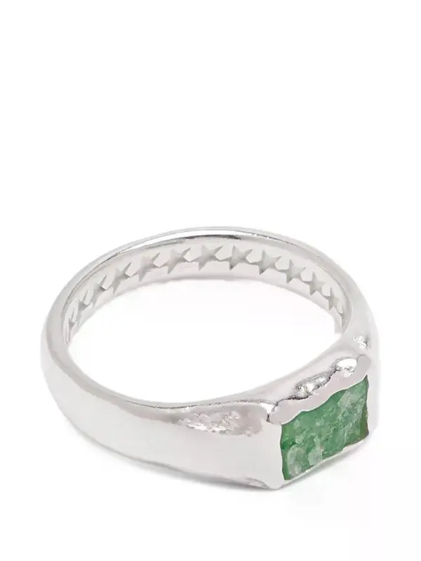 TWOJEYS Rectangular Tourmaline Ring