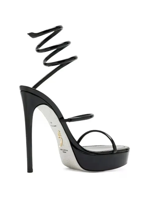 Rene Caovilla Cleo Patent-leather Sandals