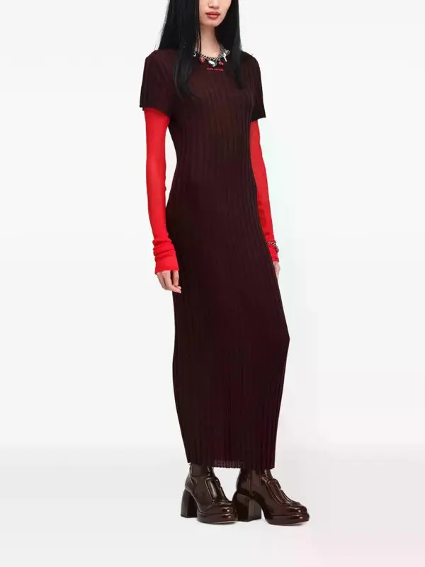 Marc Jacobs Sheer Layered-knit Maxi Dress