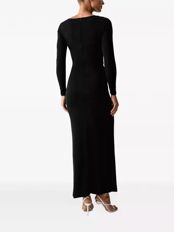 GAUDI Twist-detail Side-slit Maxi Dress